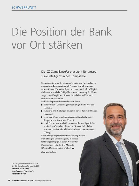 PoC 1/2019, Statement von Andreas Marbeiter, Jens Saenger und Norbert ...