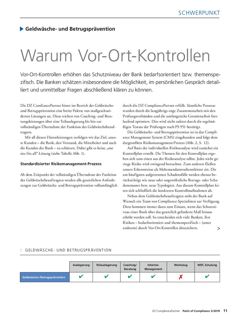 PoC 3/2019, Beitrag von Thomas Wagener: Warum Vor-Ort-Kontrollen — DZ ...